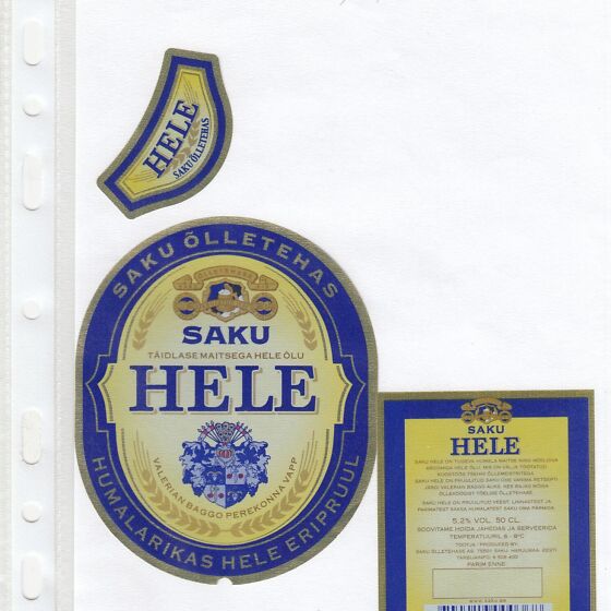 Saku õlu - Saku Hele, ovaal - õllesilt (197714049) - Osta.ee