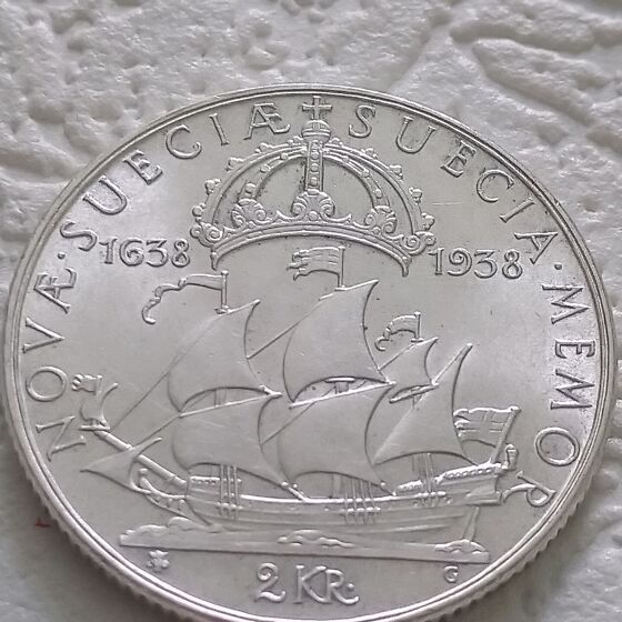 Rootsi 2 krooni.1938.Hõbe.Juubel. (199925494) - Osta.ee