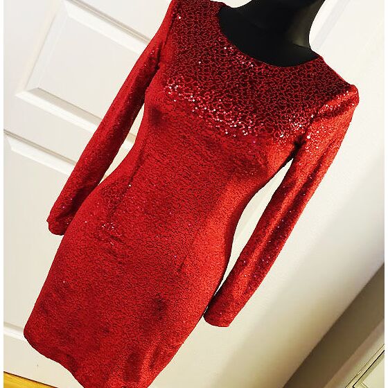 Punane pidulik samet kleit litritega S (204941128) - Osta.ee