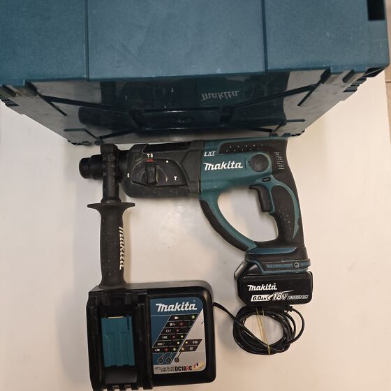 Puurvasar Makita DHR202 + Aku 6,0Ah + laadija + kohver (208625349 ...