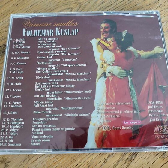 Voldemar Kuslap Viimane Suudlus CD (199917014) - Osta.ee