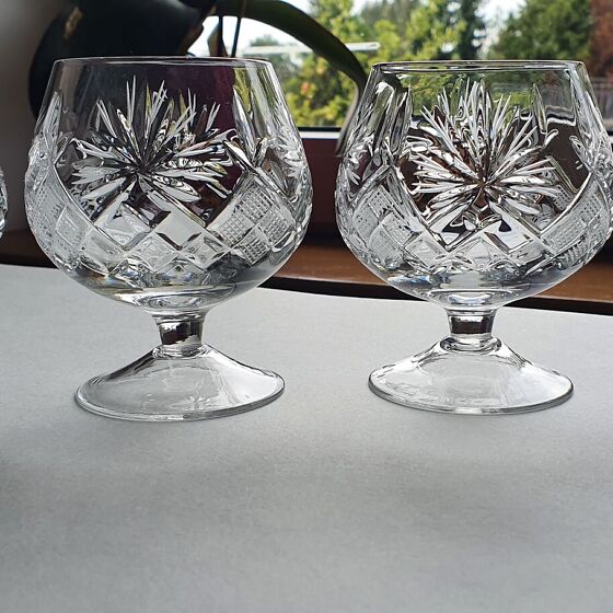 Väga ilusad vanad kristallist konjaki pokaalid 4TK.!!! (199670111 ...