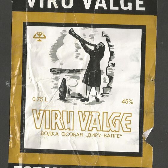 Eesti viina silt Viru Valge. Liviko. (205991664) - Osta.ee