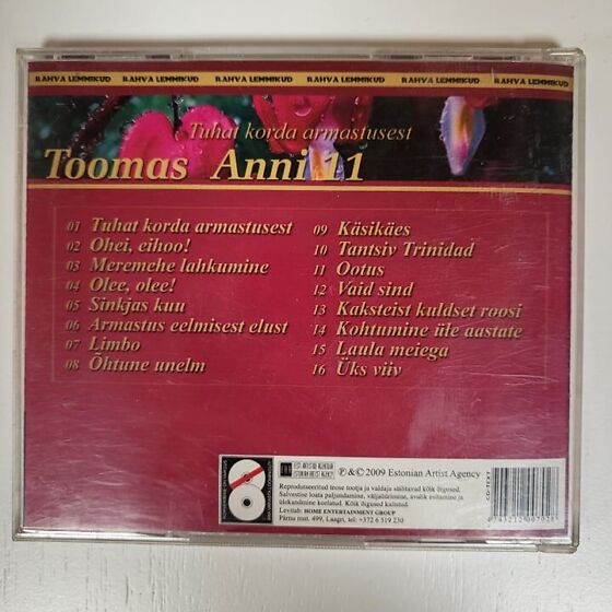 Toomas Anni / Rahva lemmikud 11 / Tuhat korda armastust / CD (171304059 ...