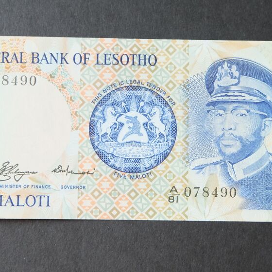 Lesotho 5 maloti 1981 UNC (191554635) - Osta.ee