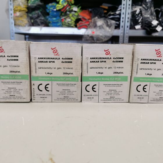 Tsingitud ankurnaelad 4x50mm 1120tk (203074290) - Osta.ee