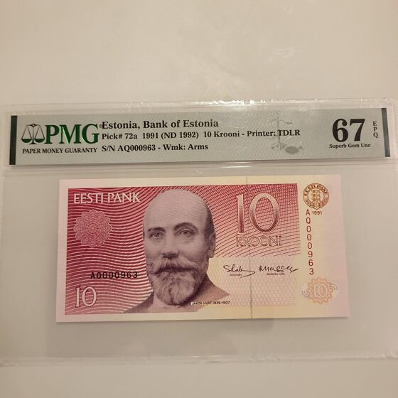 10 krooni 1991 PMG 67 (209445459) - Osta.ee