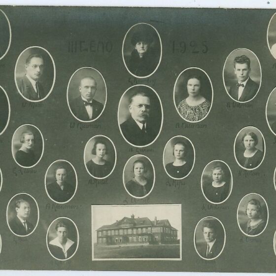 ZX7 EW-aegne fotopostkaart Väike-Maarja kool õpetajatega (192311811 ...