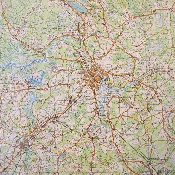 suur Eesti maakaart 1992, umbes 2x1,5m seinakaart (195822318) - Osta.ee