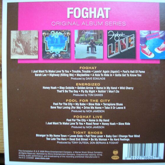 FOGHAT "Original Album Series!" - 5 CD (204175056) - Osta.ee