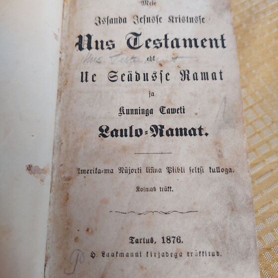 UUS TESTAMENT 1876 (200260921) - Osta.ee