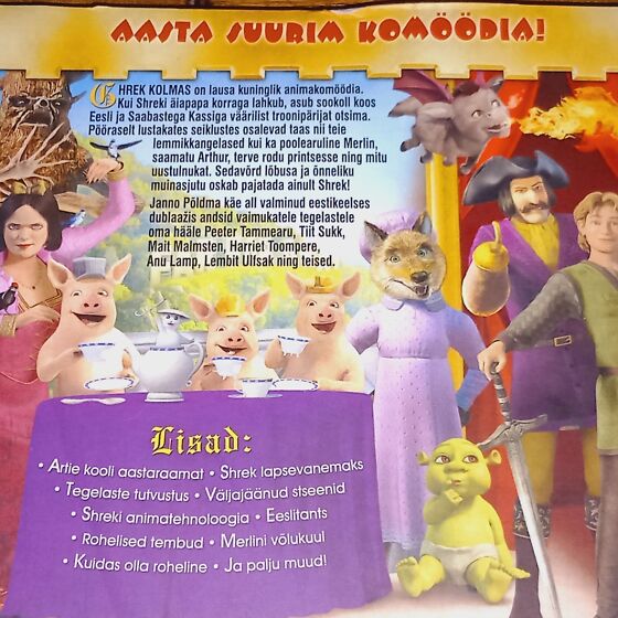 DVD. Täispikk multikas "SHREK KOLMAS" (Eesti keeles) (217195117) - Osta.ee