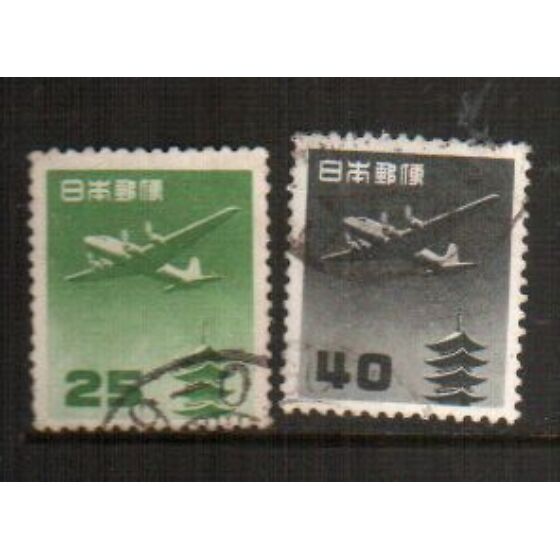 Jaapan 1951, lennuk Douglas DC-4, Nara linn Horyu-ji pagood. (195323873 ...