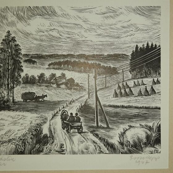 Esko Lepp .Haanja maastik.1947.a. (170297113) - Osta.ee