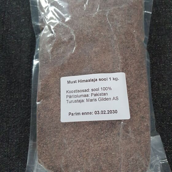 Must Himaalaja sool 1 kg (177517945) - Osta.ee