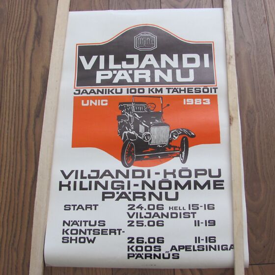 Poster UNIC 1983 Jaanikuu 100 km tähesõit (194316589) - Osta.ee