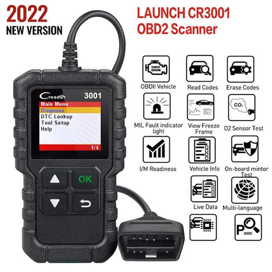 LAUNCH Creader 3001 universaalne OBDII diagnostikaseade (191337133 ...