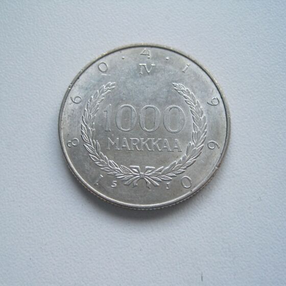 SOOME 1000 MARKKAA 1960 HÕBE (202744861) - Osta.ee