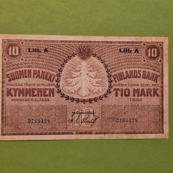 Soome 10 marka 1909 (Oli Eestis käibel) (210636897) - Osta.ee