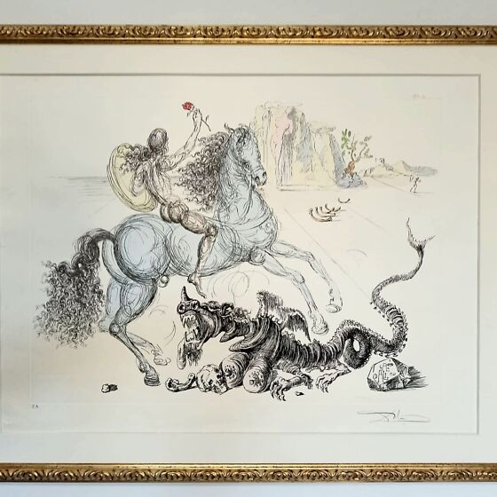 Salvador Dali original etching 1975 söövitus (203562600) - Osta.ee