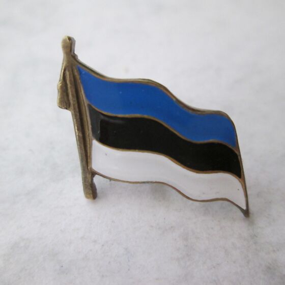 Eesti sini-must-valge lipp -vist Rootsis valmistatud märk! (200054020 ...