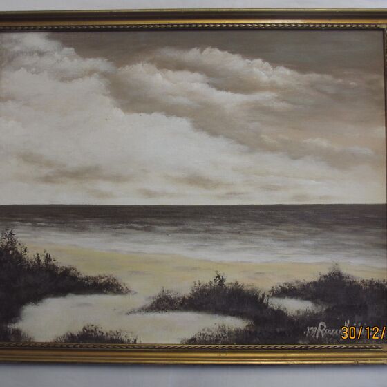 ,,Meri ja rand,, 2022 Õli,lõuend, papp.Merike Raudkivi (192821465 ...