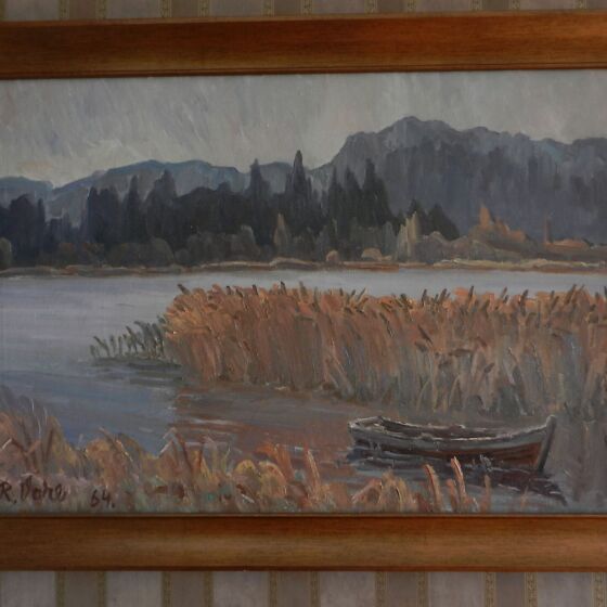 Raivo Vare õli lõuendil 1964a. Suur töö 93x65cm! (215466048) - Osta.ee