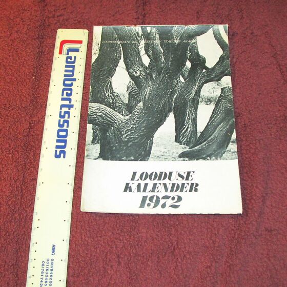 Looduse kalender 1972 (203562471) - Osta.ee