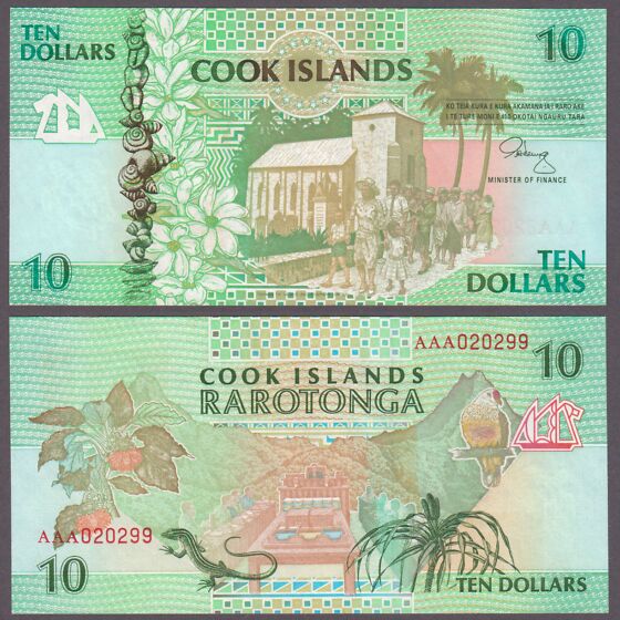 COOK ISLANDS 10 dollars 1992 UNC (219351910) - Osta.ee