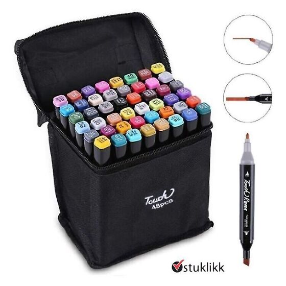 NR 678 Kahepoolsed markerid 48tk + kott (204942106) - Osta.ee