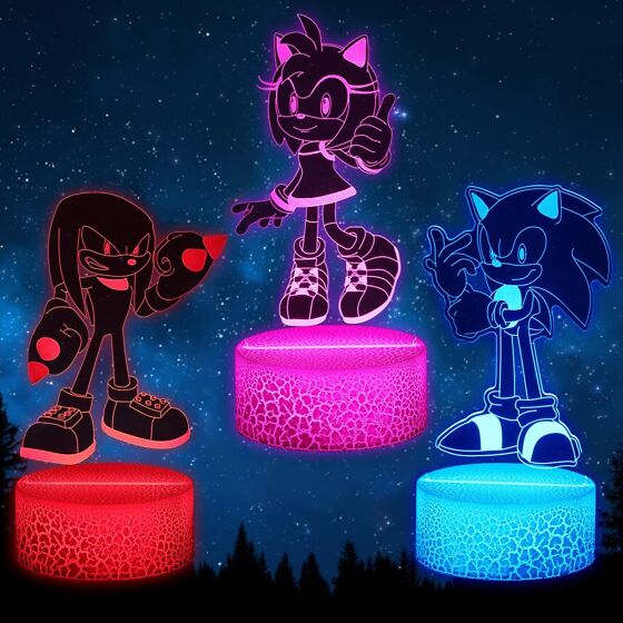 OHOO! 3D öövalguslamp Siil Sonic, uus (36) (194876166) - Osta.ee