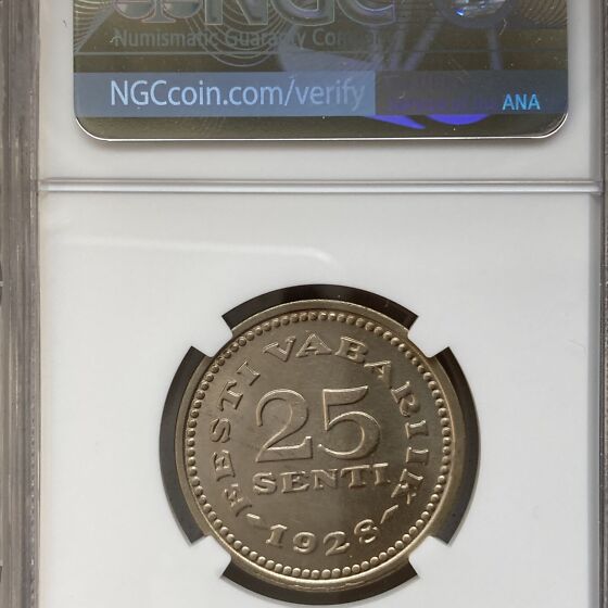 EW 25 senti 1928 NGC MS64 !!! (200633950) - Osta.ee