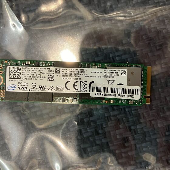 Intel SSD Pro 6000p NVME 256GB (203000564) - Osta.ee