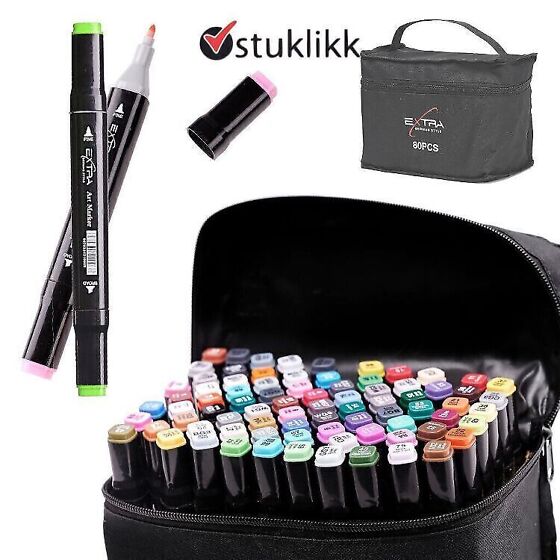 NR 36 Värvilised kahepoolsed markerid 80tk pakis (200864418) - Osta.ee