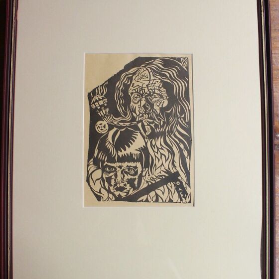 E. Wiiralt Viiralt 1898-1954.a. "Vanamees ja poiss" 1920 (200575338 ...