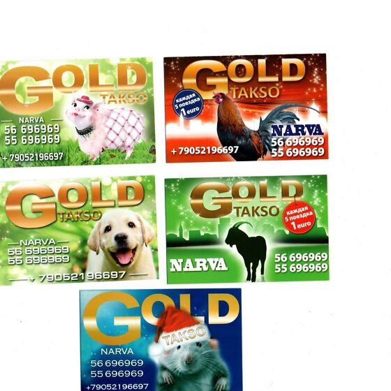 Taskukalendrid Gold Takso 5tk. 2015-2020 (192946931) - Osta.ee