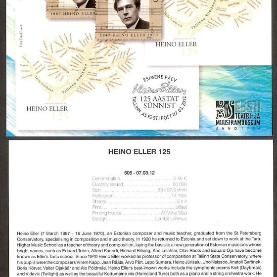 infokaart 2012 Eesti mark Eller 125 ingliskeelne (213003118) - Osta.ee