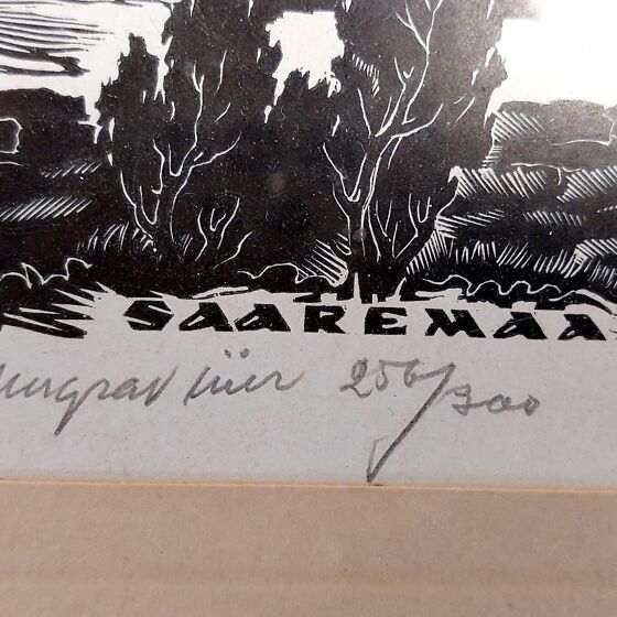 Esko Lepp gravüür "Saaremaa" (227405470) - Osta.ee