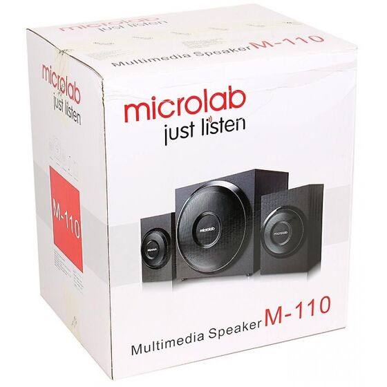 Microlab M 110 kõlar type 2.1, 3.5mm, must, 10 W (201644184) - Osta.ee