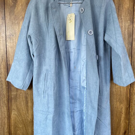 Helesinine voodril pikk jakk - mantel (208302200) - Osta.ee