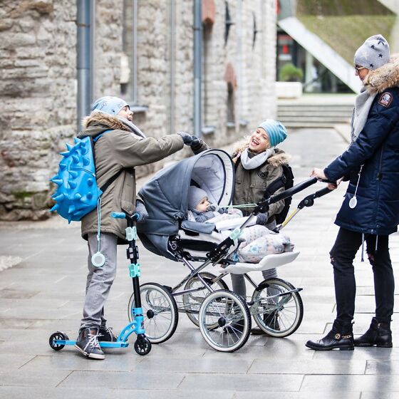 ScootWize lapsevankri helkur - Jet Black (115106064) - Osta.ee