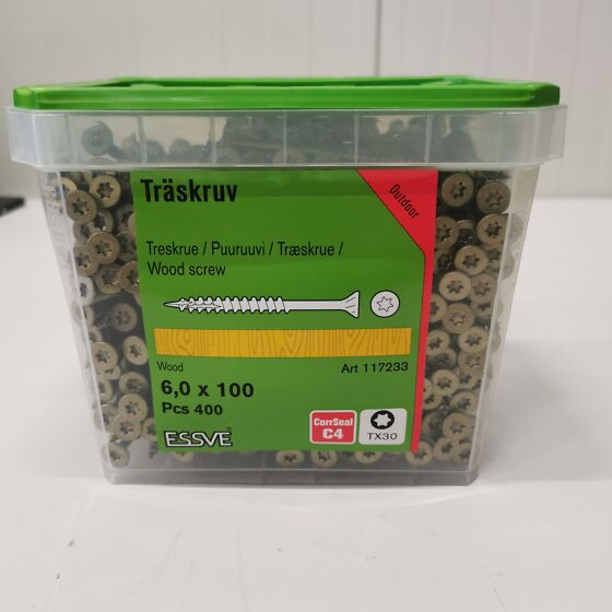 Puidukruvi Essve 6x100mm C4 välitingimustesse 400tk (200973393) - Osta.ee