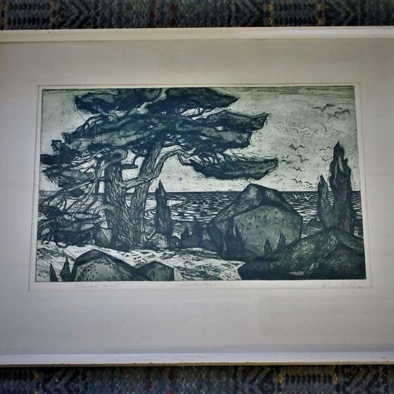 ,,KIVINE RAND,,Hugo Mitt (1926-1998) 1971 söövitus. (144581511) - Osta.ee