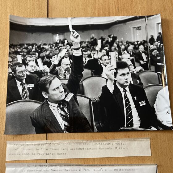 Nõukaajastu foto Eesti Kongress 1990 (189322997) - Osta.ee