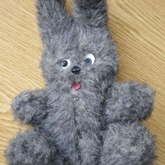 pehme karvane mänguasi hall jänes (191676685) - Osta.ee