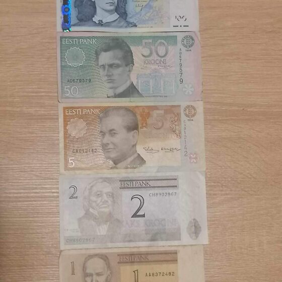 Eesti kroonid - 5tk (203369605) - Osta.ee