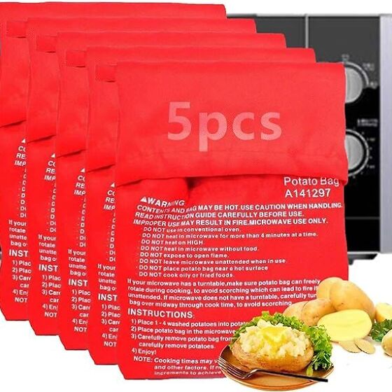 MEGA! 5tk. mikrolainekartulikotti! (206858959) - Osta.ee