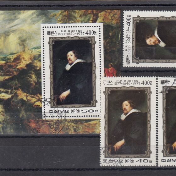 Korea 1978 kunst Rubens 3m+plokk templ (200501972) - Osta.ee