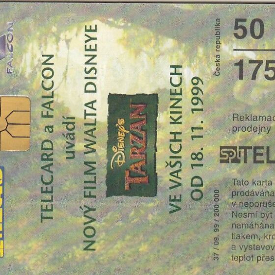 multikas Disney Tarzan - Tšehhi telefonikaart (204485621) - Osta.ee