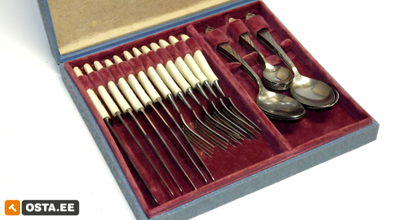 ENSV aegsed RETRO "pidulaua" noad / kahvlid 6+6+6+6 tk (200277635 ...